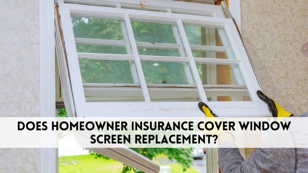 Does homeowner insurance cover window screen replacement?